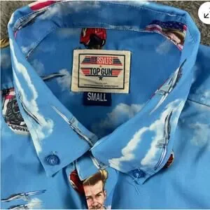 RSVLTS | Shirts | Rsvlts Top Gun Rip Goose Button Down Shirt Mens Small ...